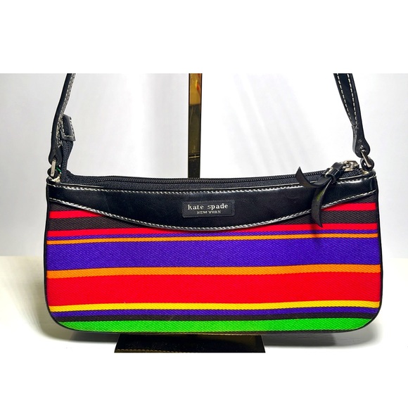 kate spade | Bags | Vintage Kate Spade Multicolored Baguette Bag ...